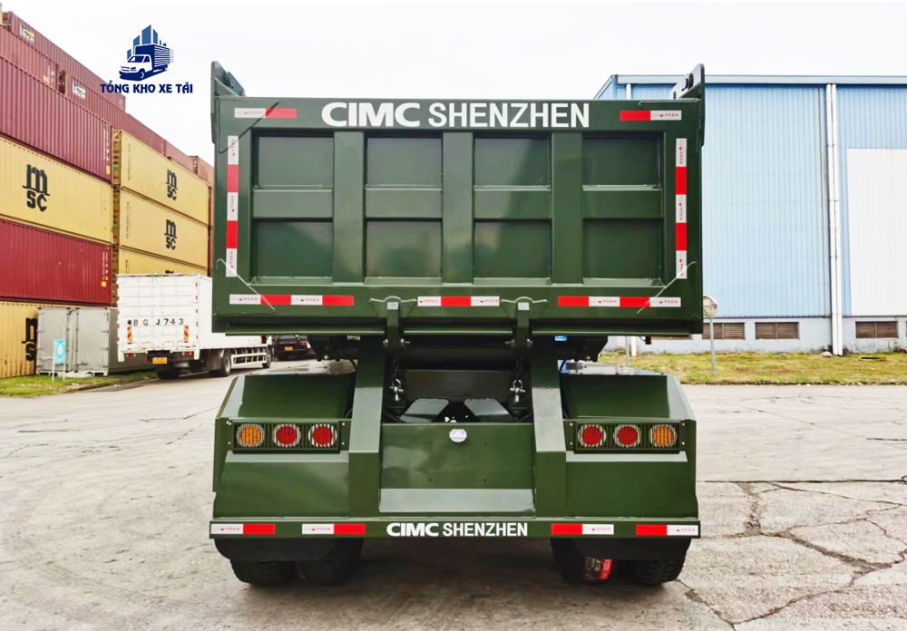 MÓC BEN THÙNG VUÔNG CIMC LOẠI 21.3M3 LỐP 12R20