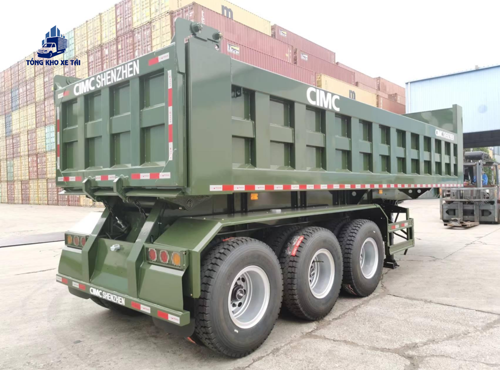 MÓC BEN THÙNG VUÔNG CIMC LOẠI 21.3M3 LỐP 12R20