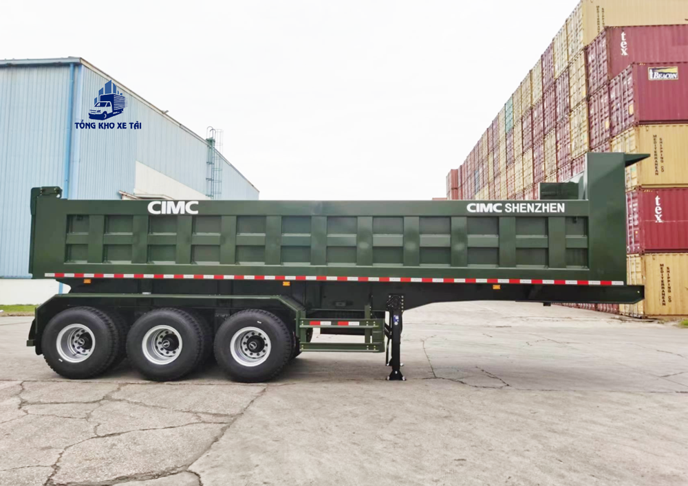 MÓC BEN THÙNG VUÔNG CIMC LOẠI 21.3M3 LỐP 12R20